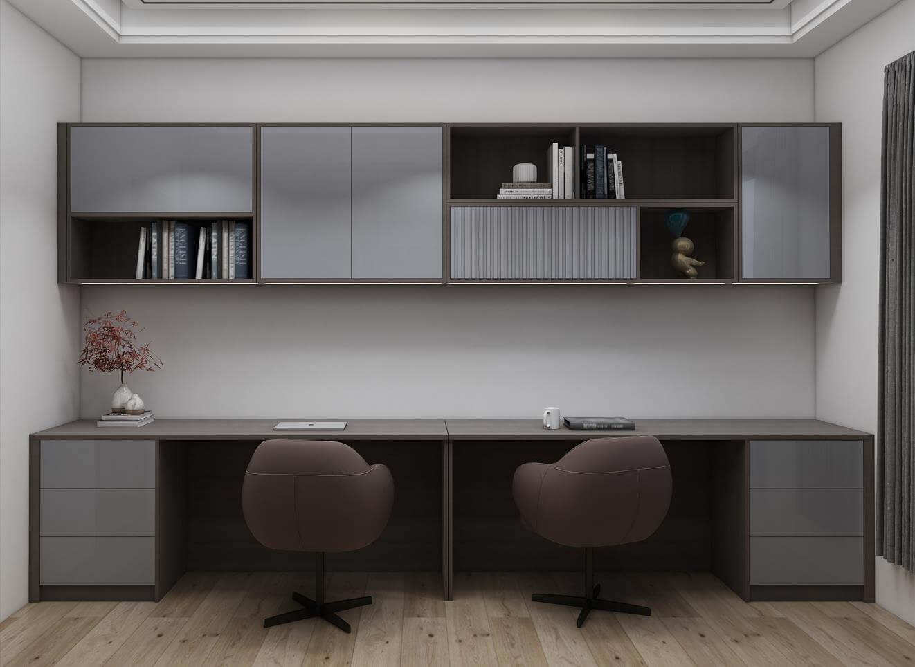 Custom home office cabinet to elevate your work productivity - PA Kitchen