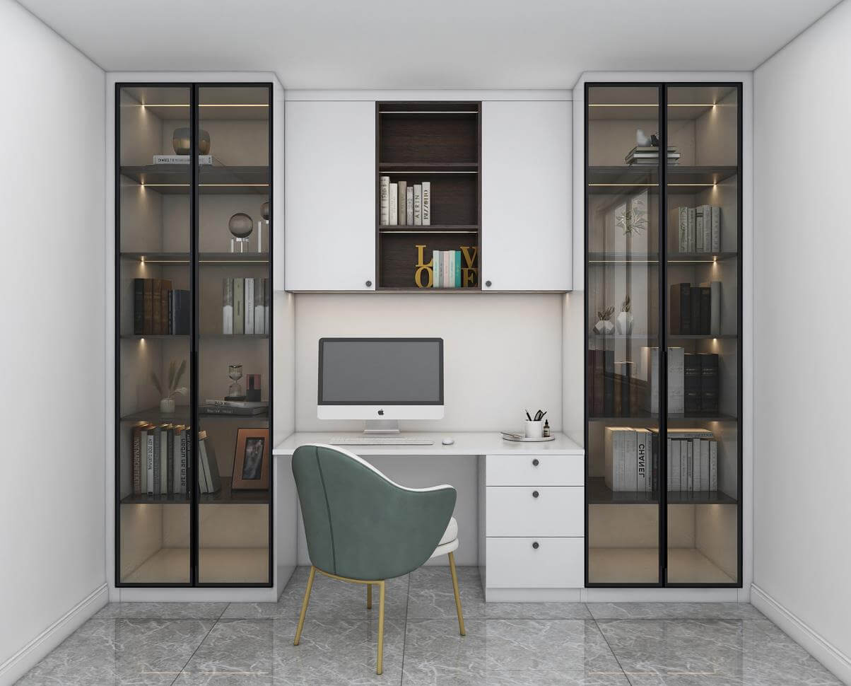 Custom home office cabinet to elevate your work productivity - PA Kitchen