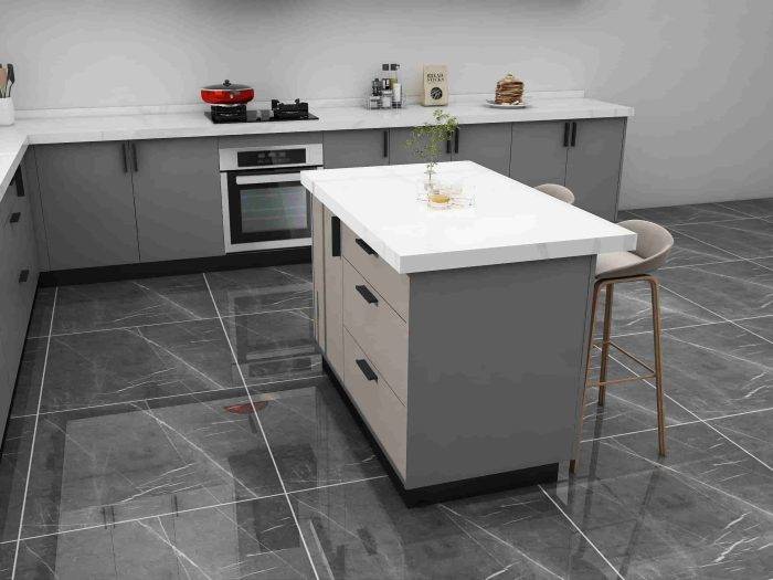 Two Tone Grey and White Kitchen Cabinets - PA Kitchen