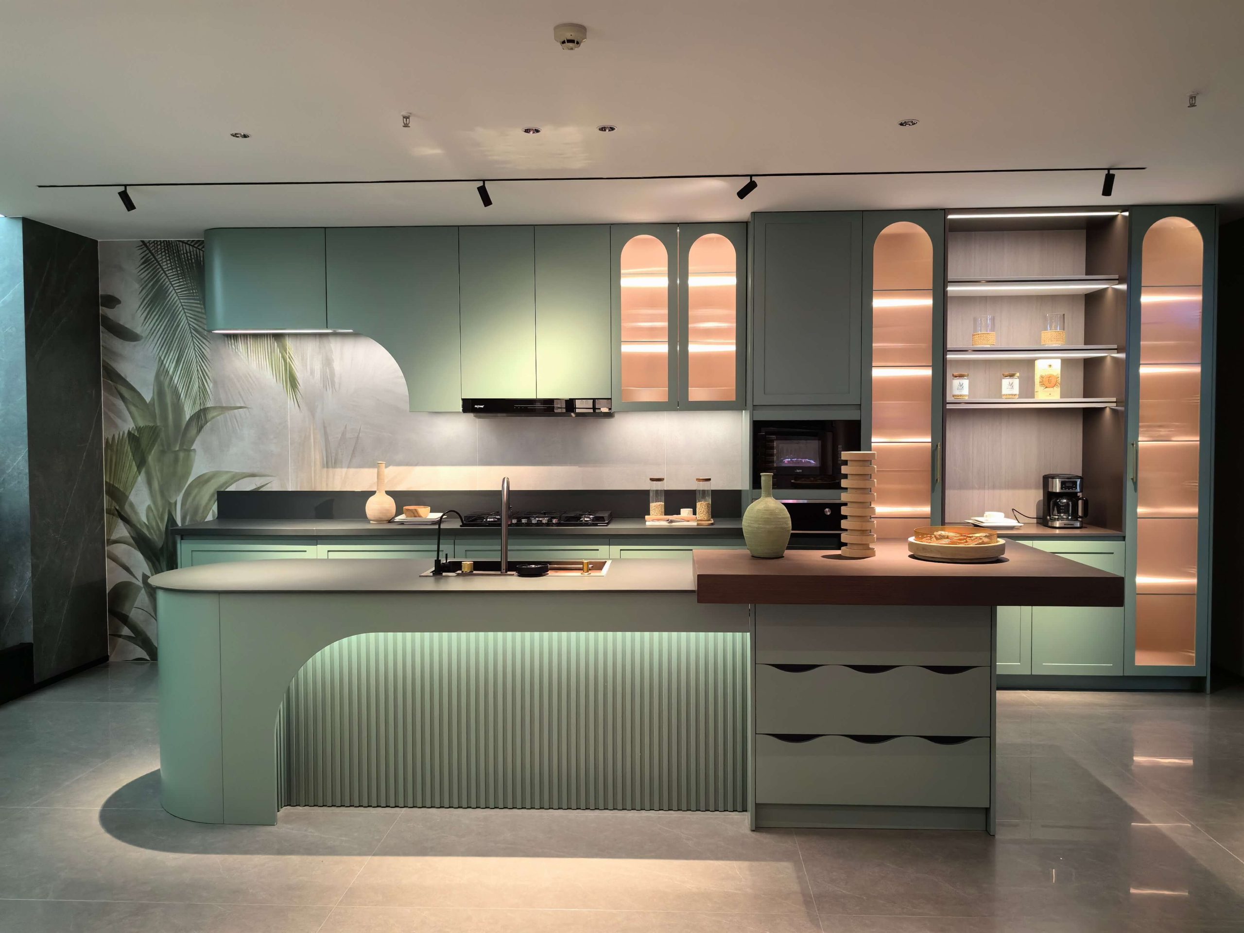 Curved Kitchen Cabinets