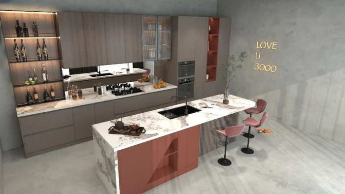 Dimensioni dell'isola della cucina: progettazione, disposizione e ...