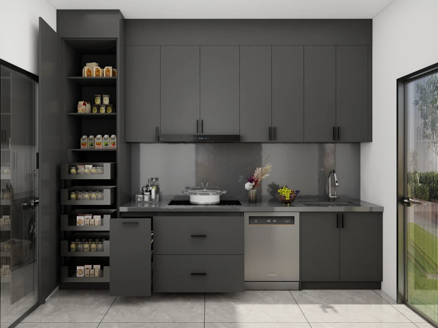 Nápady na kuchyň s jednou stěnou: 10 chytrých způsobů, jak zvětšit ...