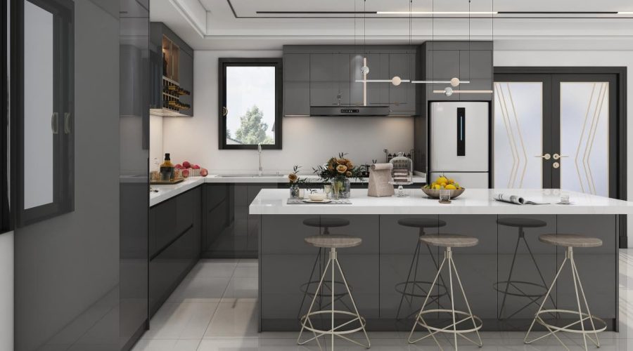 Lacquer Kitchen Cabinets - PA Kitchen