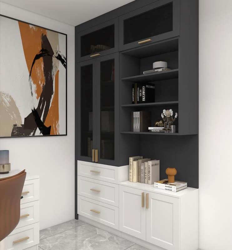 Custom home office cabinet to elevate your work productivity - PA Kitchen