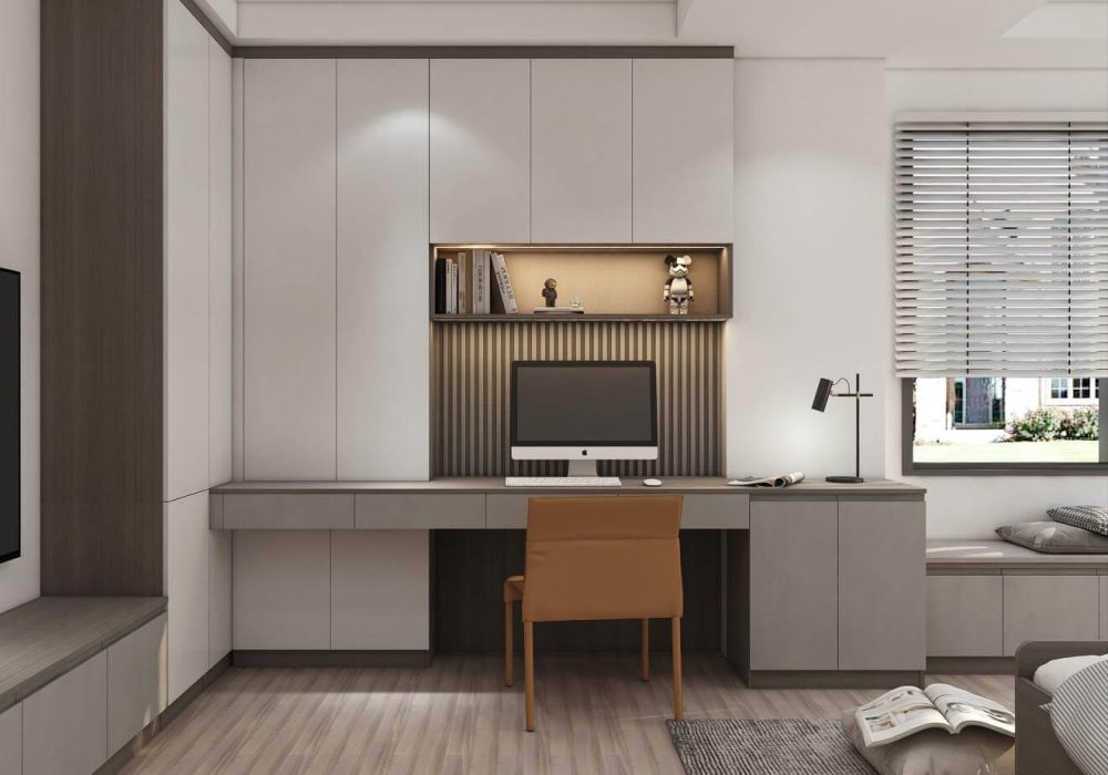 Custom home office cabinet to elevate your work productivity - PA Kitchen